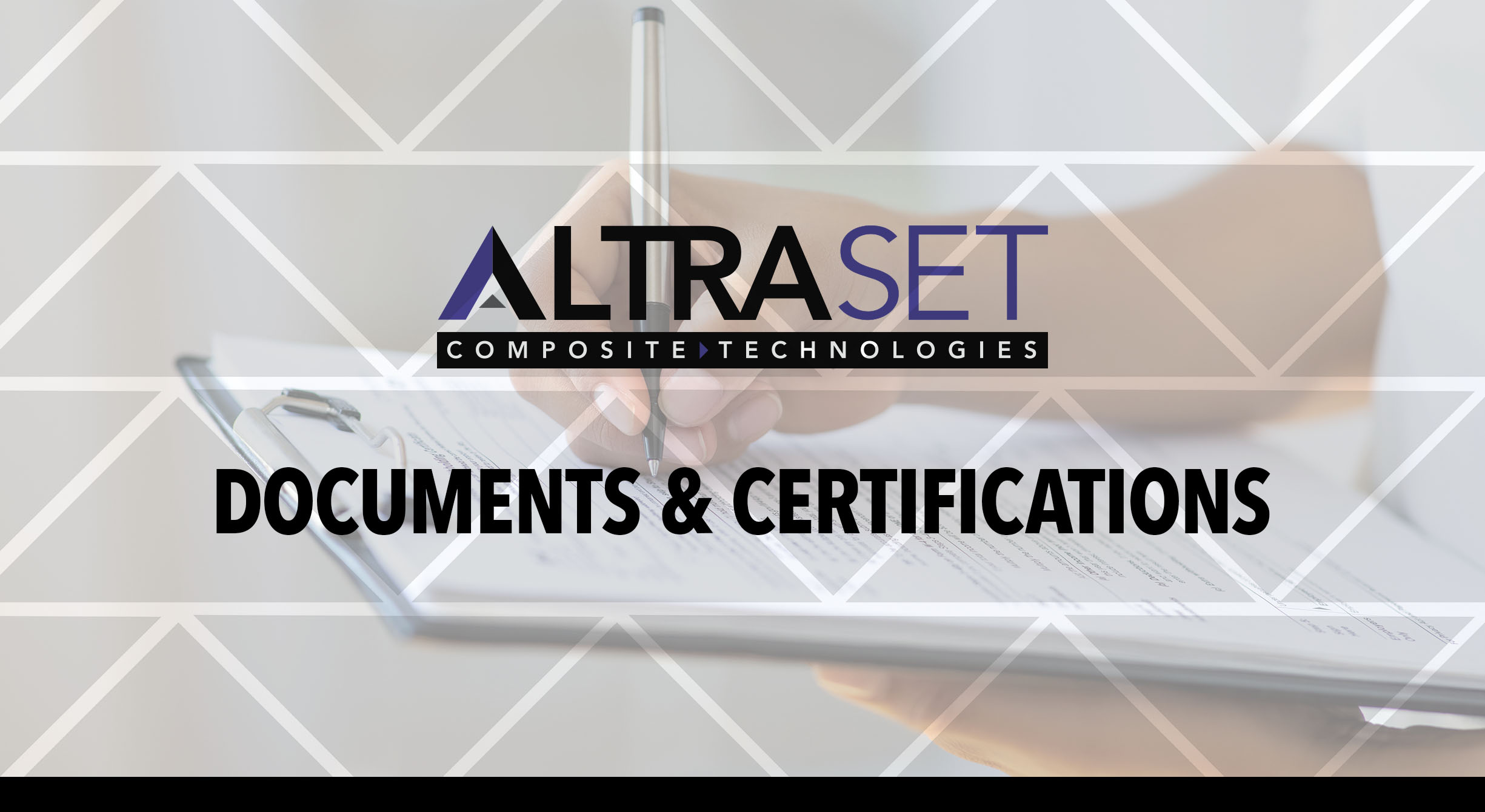AltraSet Composite Technologies | Documents and Certifications